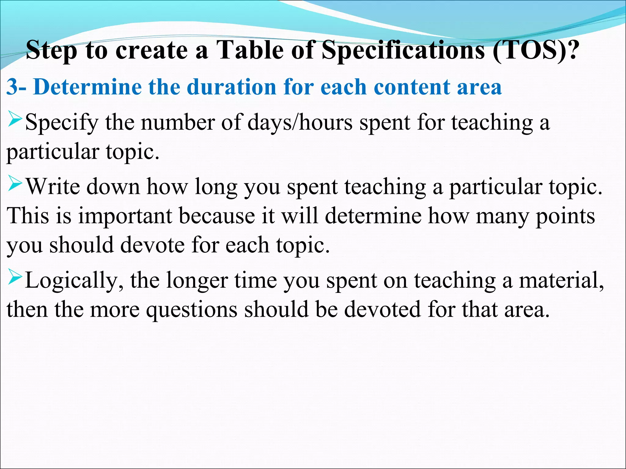 Table of specification dr shafqat ali | PPT