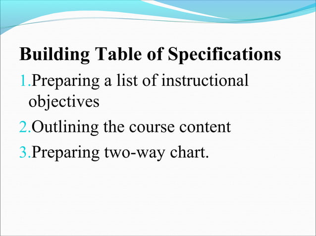Table of specification dr shafqat ali | PPT