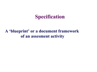 Table of specification | PPT