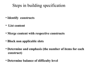 Table of specification | PPT