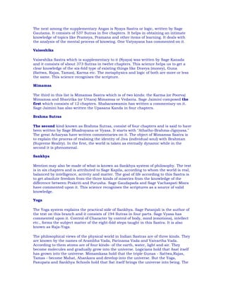 Table of vedas and their branches | PDF