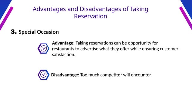 Handling table reservation and types of food services | PPTX | Food ...