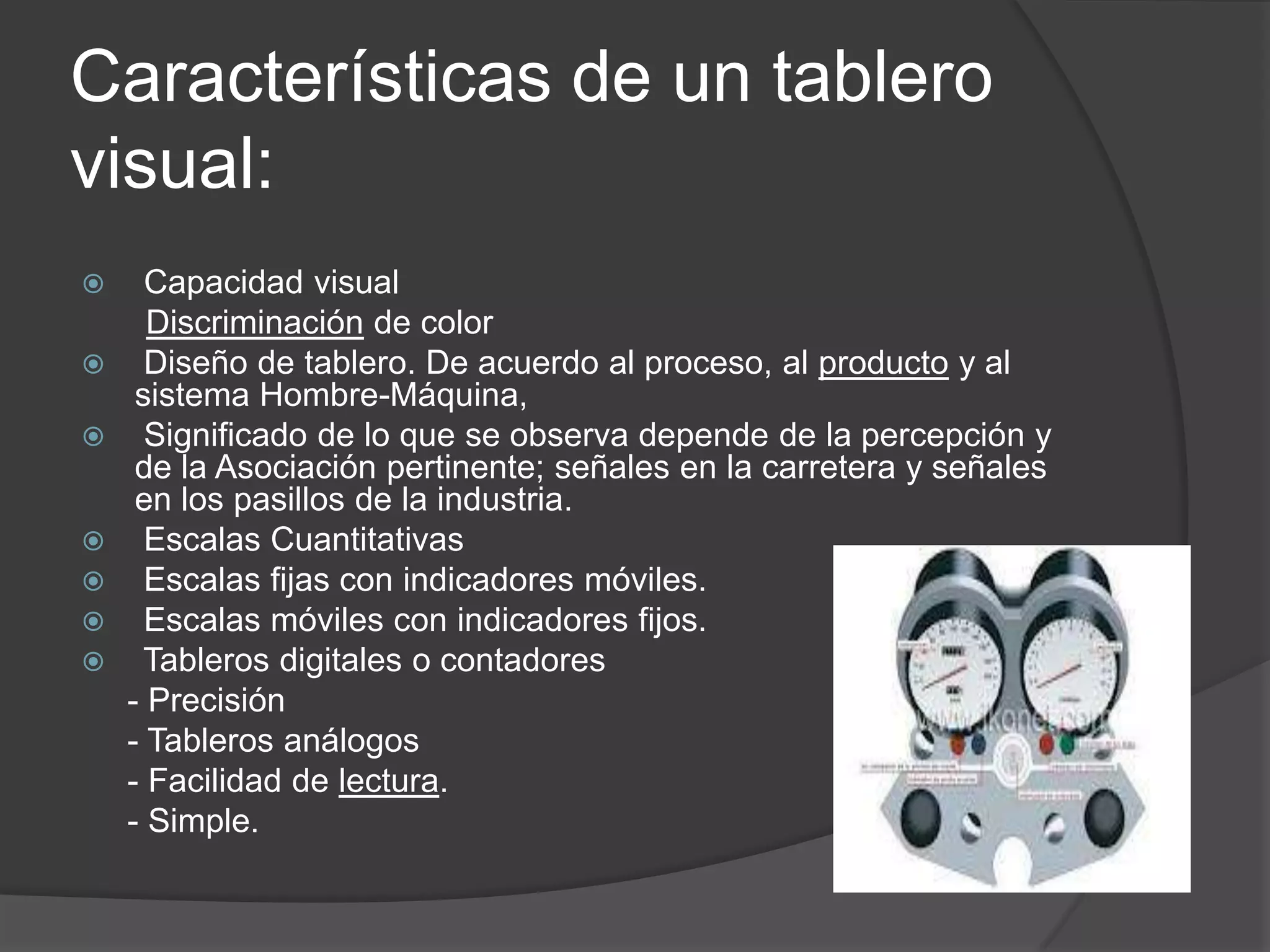 Tableros visuales ergonomicos | PPTX