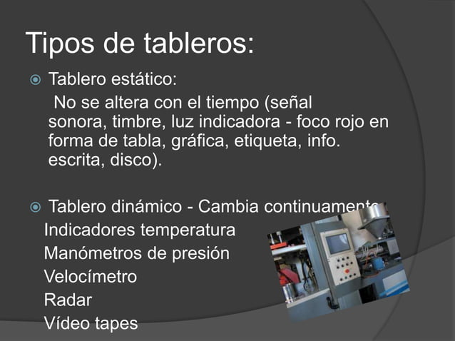 Tableros visuales ergonomicos | PPTX