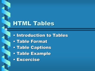 Tables of html sebagai bahan untuk membuat tabel.ppt