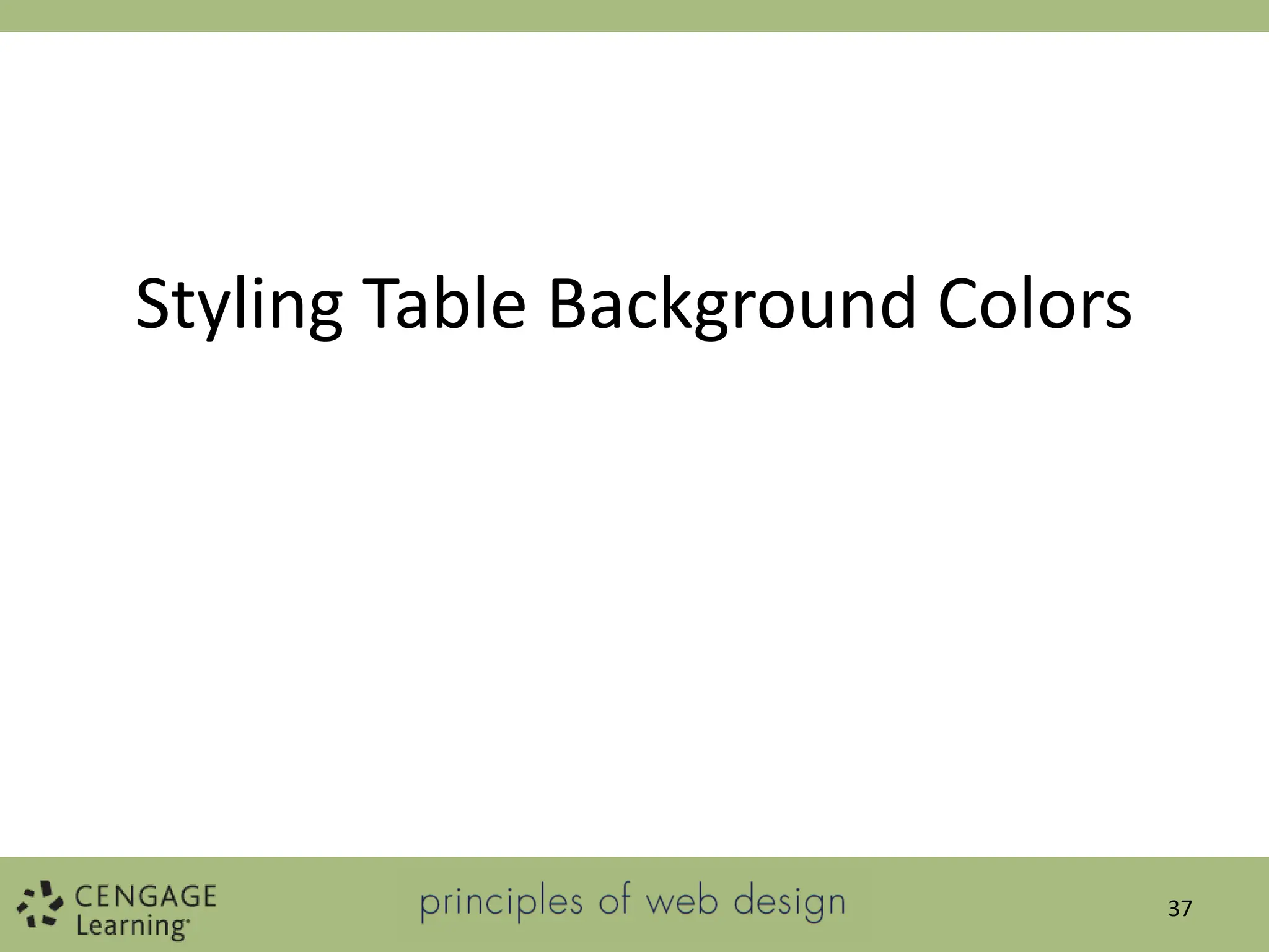 creating tables in website design and interface | PPT