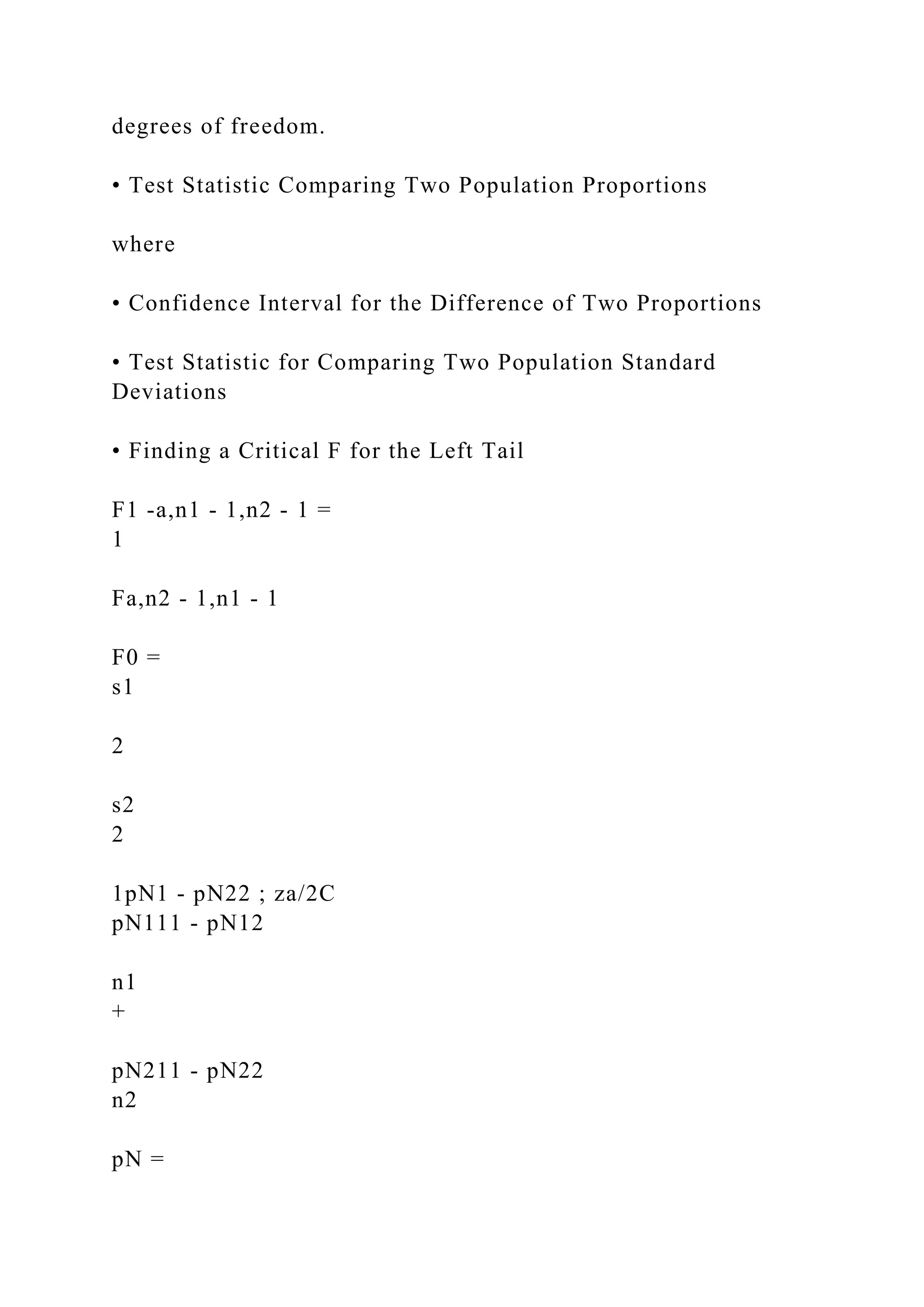 Tables and Formulas for Sullivan, Statistics Informed Decisio.docx