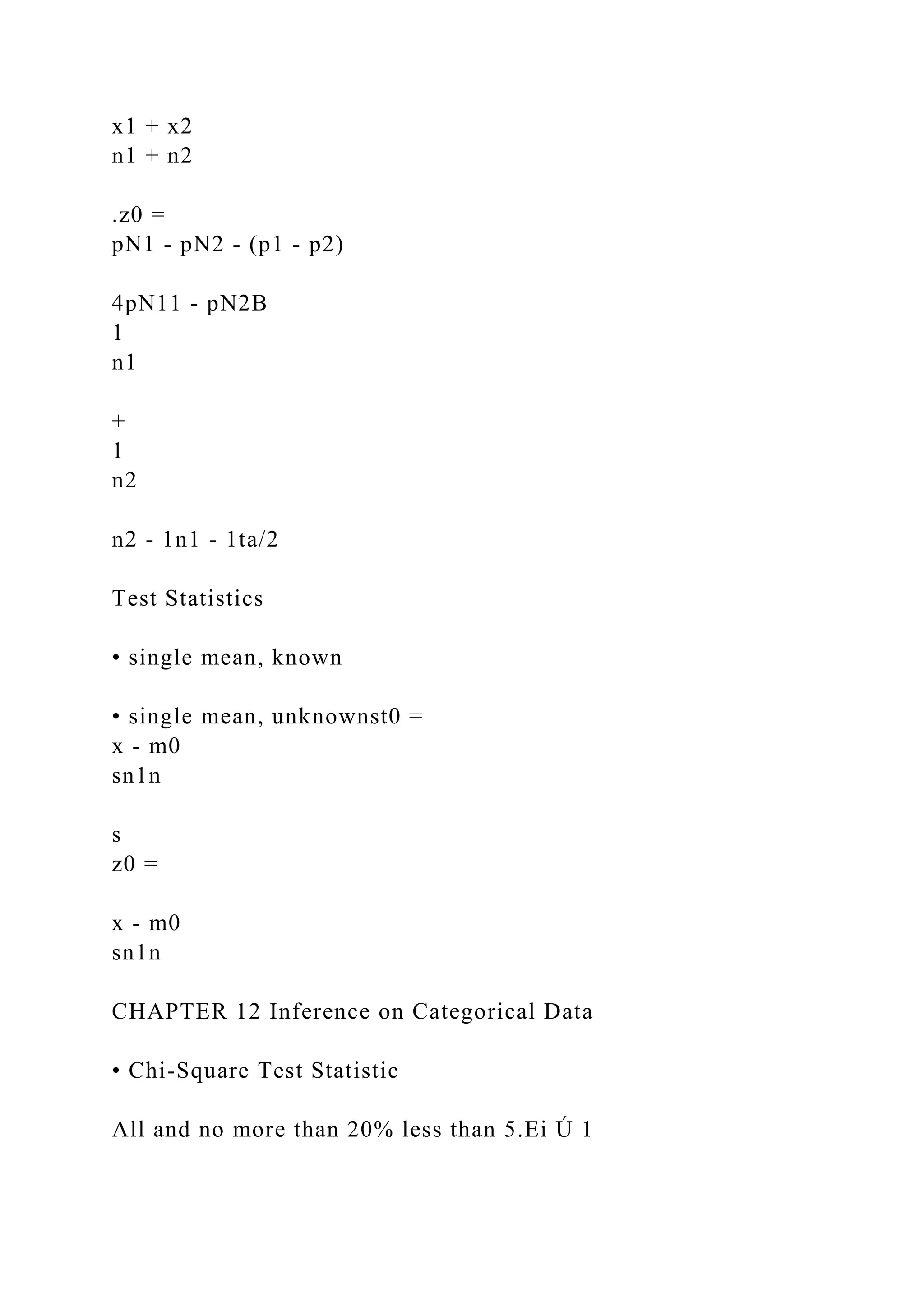 Tables and Formulas for Sullivan, Statistics Informed Decisio.docx