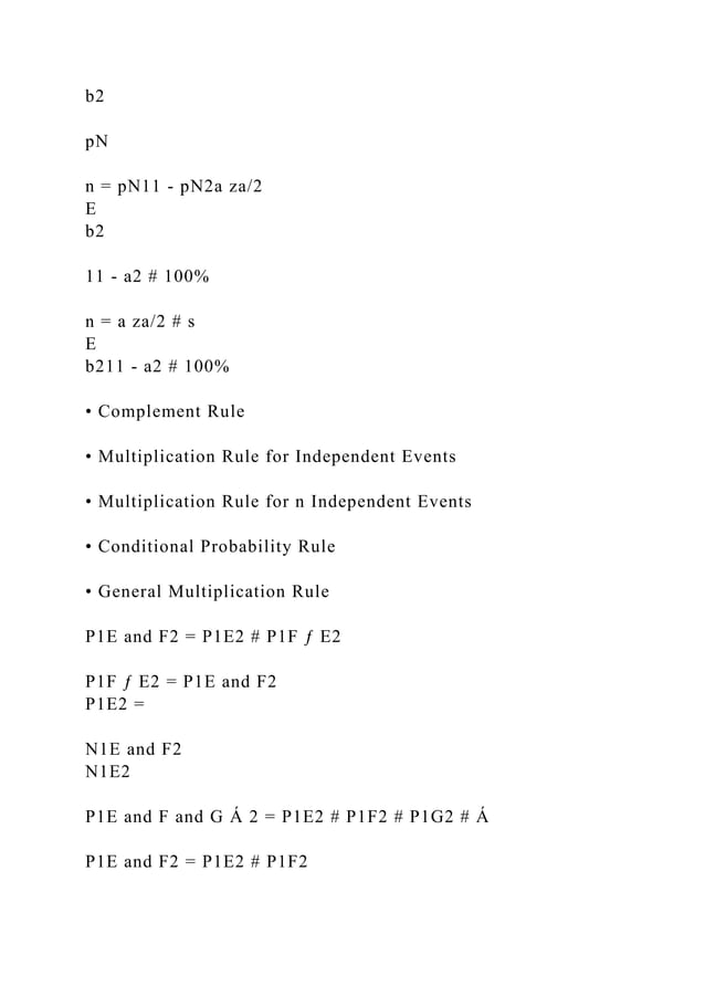 Tables and Formulas for Sullivan, Statistics Informed Decisio.docx