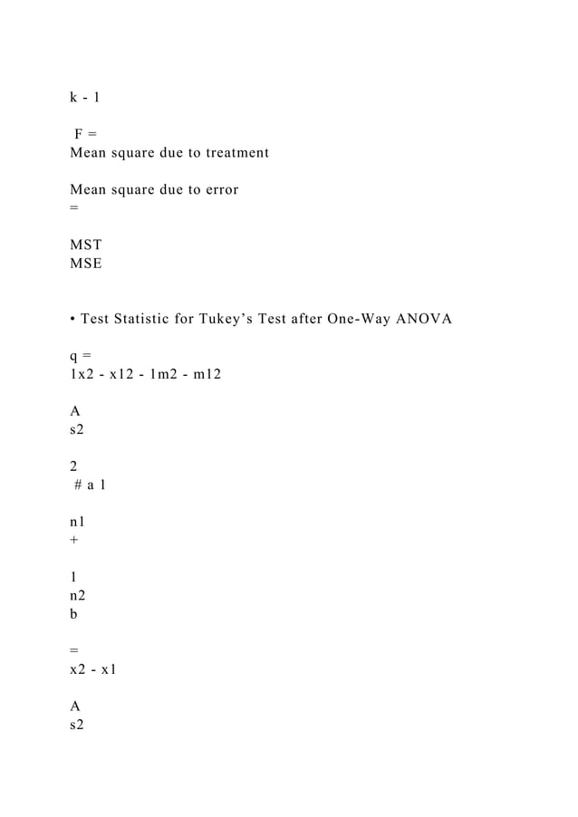 Tables and Formulas for Sullivan, Statistics Informed Decisio.docx