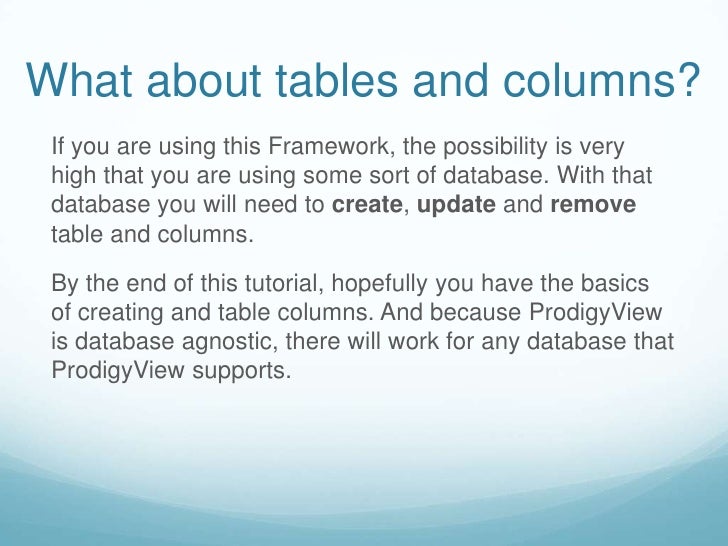 Tutorial on Database Tables and Columns - PHP