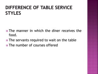 Table service | PPTX