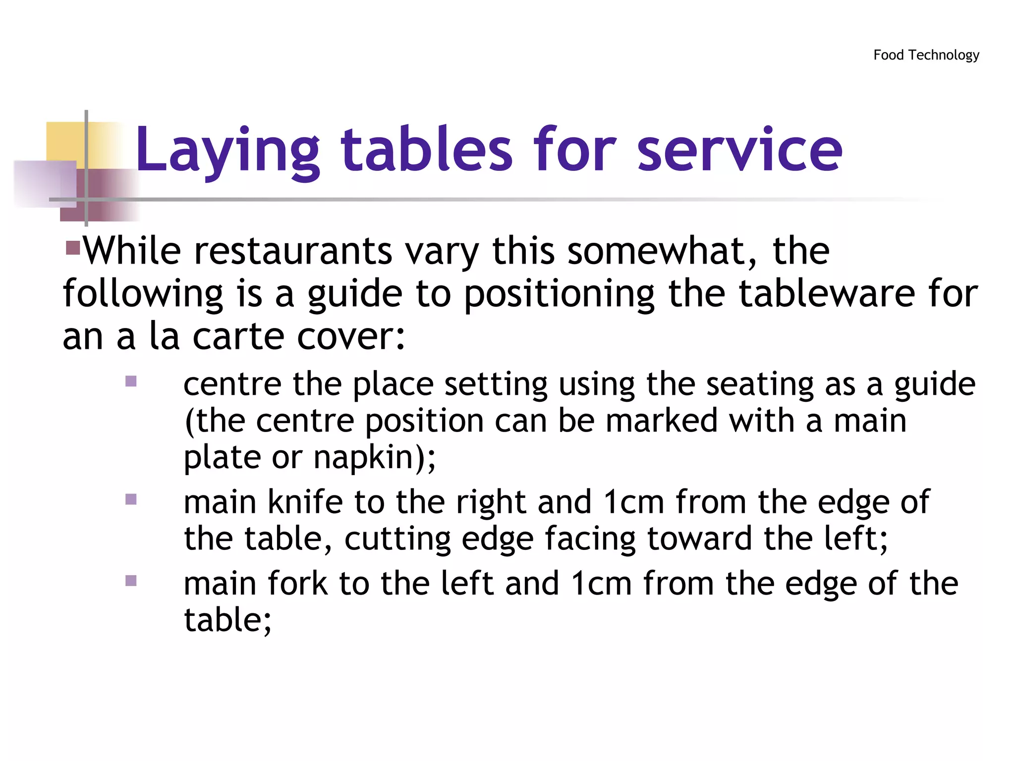 Table Setting | PPT