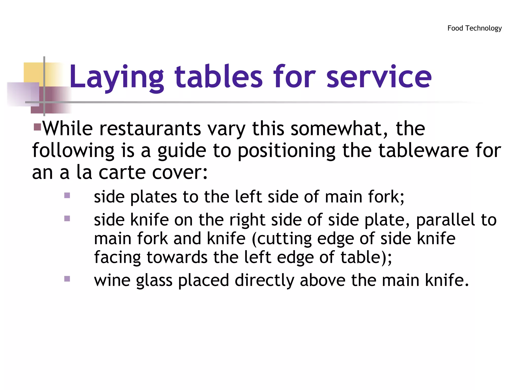 Table Setting | PPT