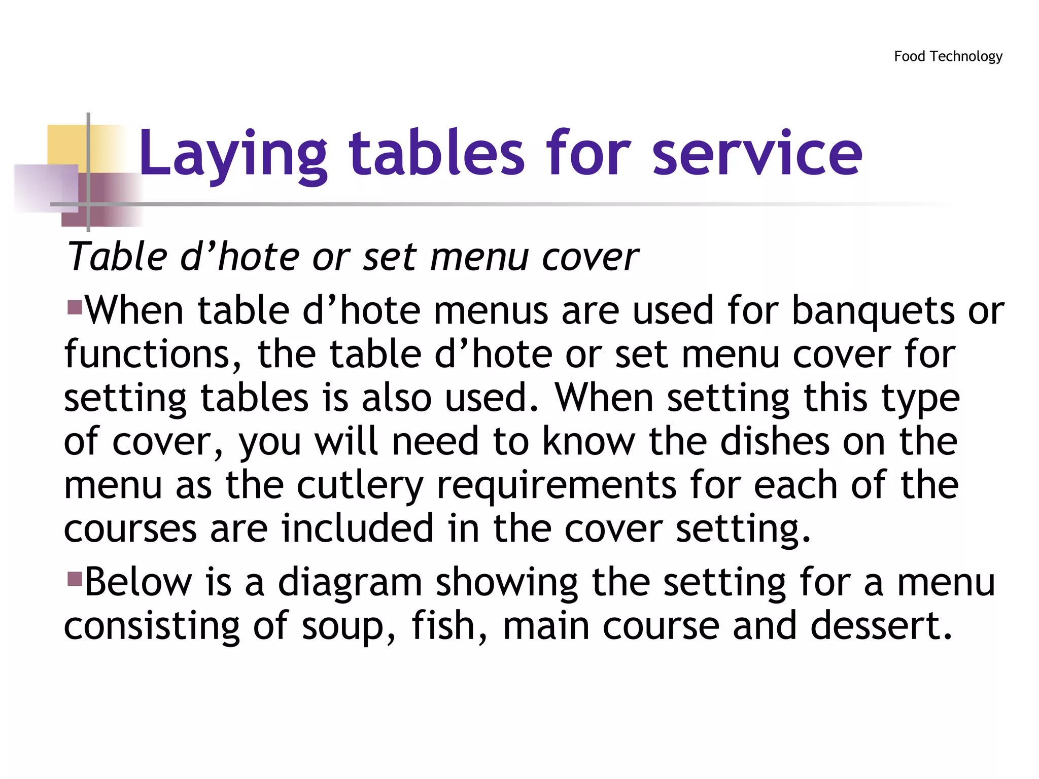Table Setting | PPT