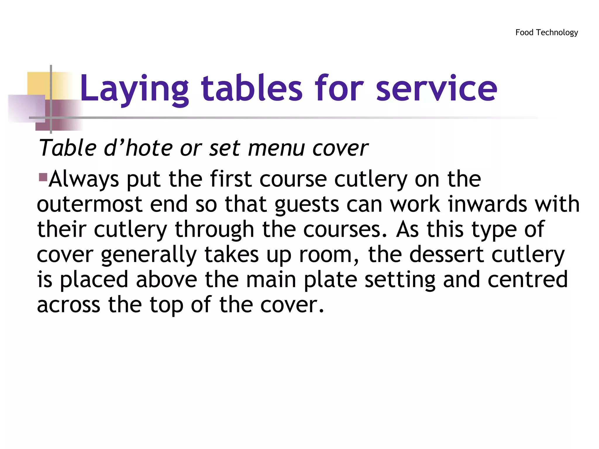 Table Setting | PPT
