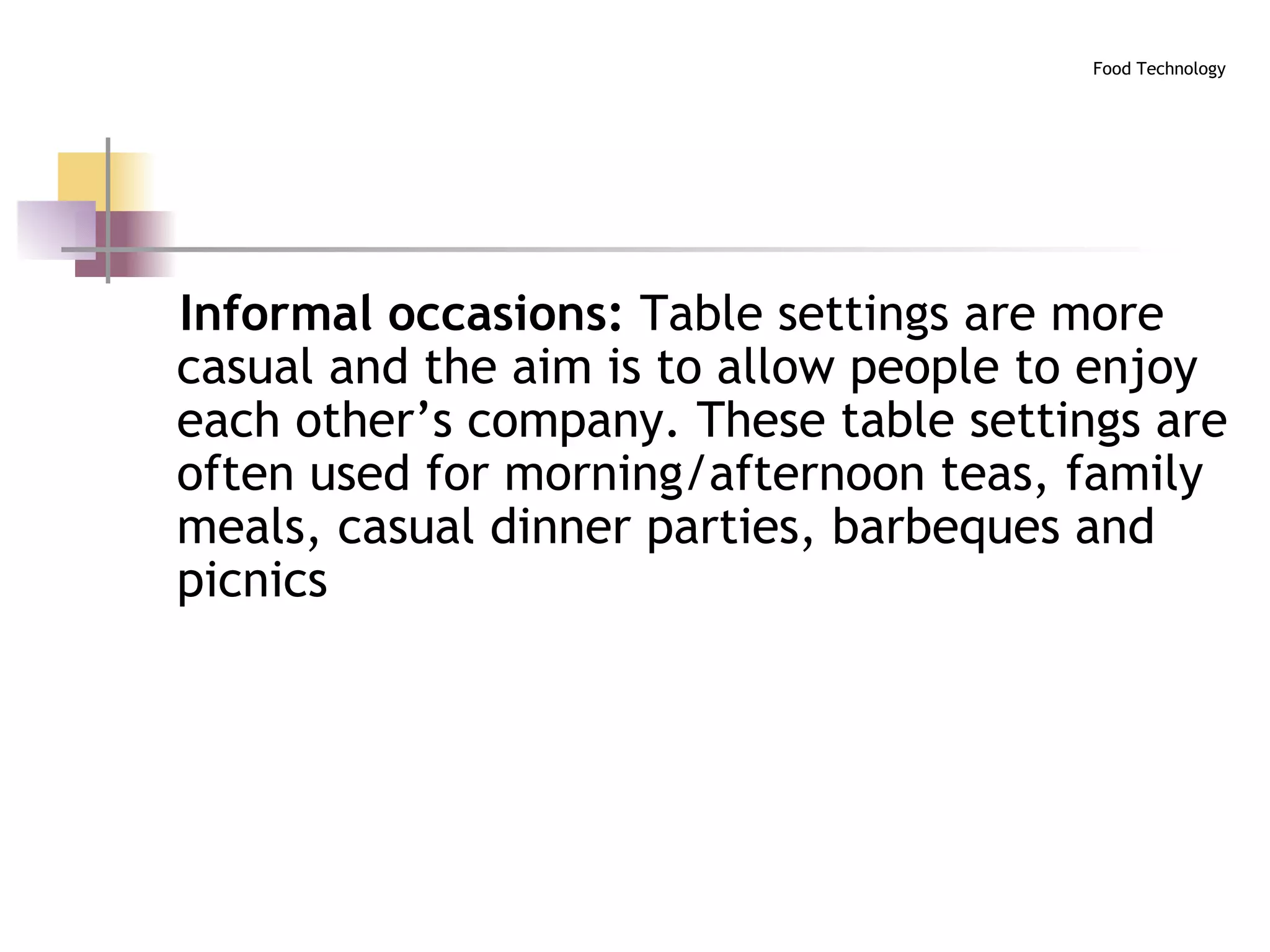 Table Setting | PPT