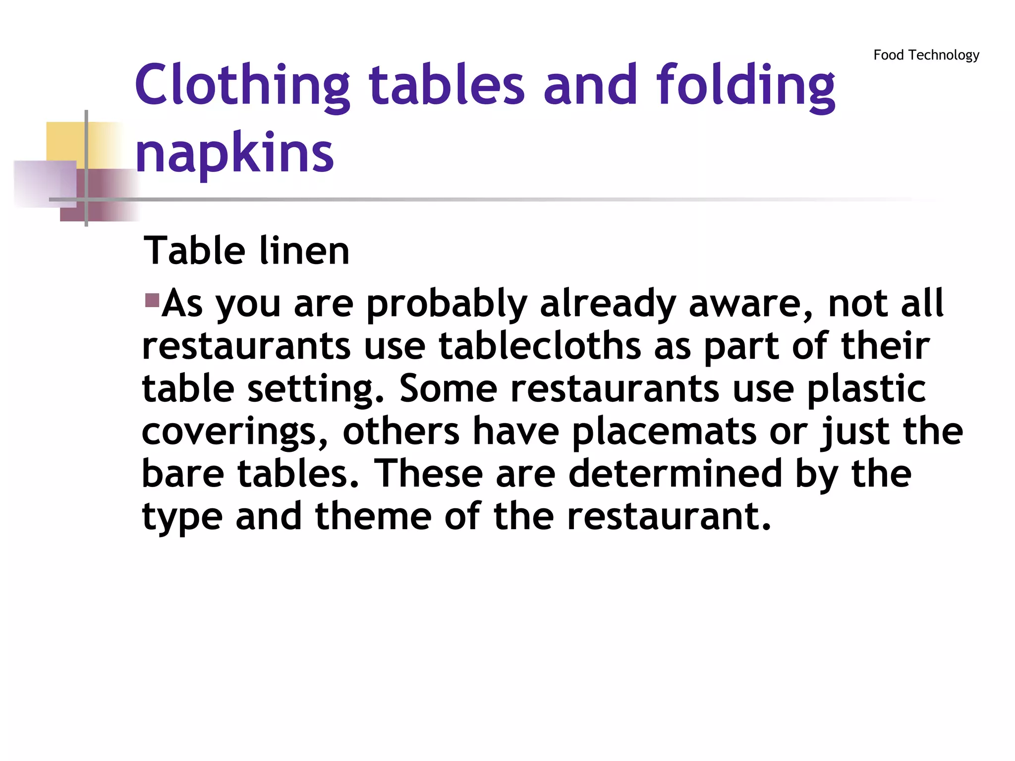 Table Setting | PPT