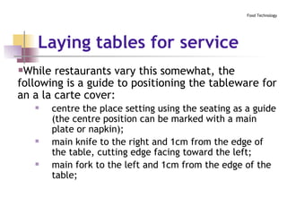 Table Setting | PPT
