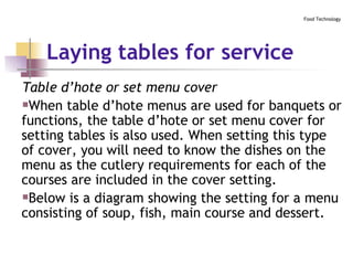 Table Setting | PPT