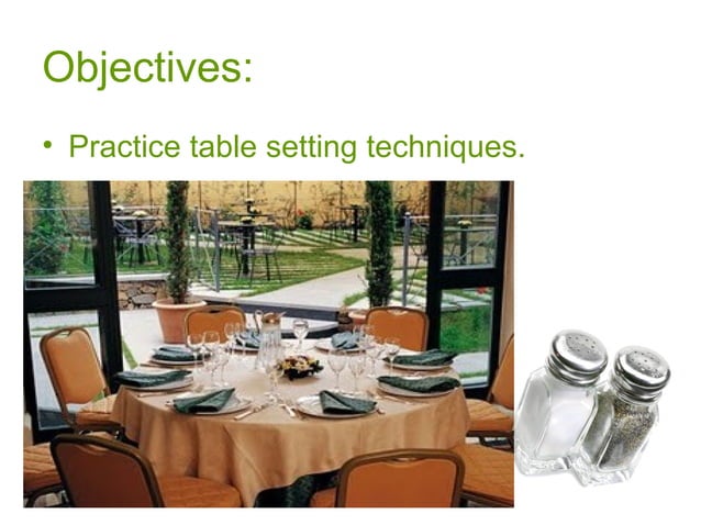 Table setting | PPT