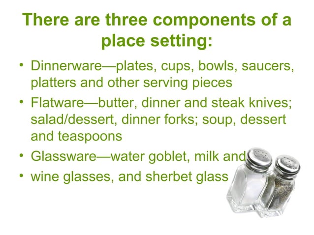 Table setting | PPT