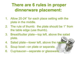 Table setting | PPT