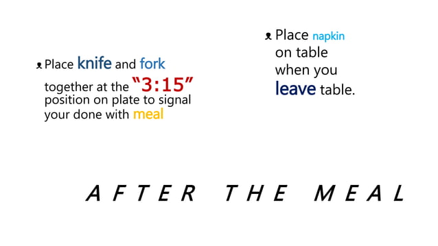 Table setting | PPT