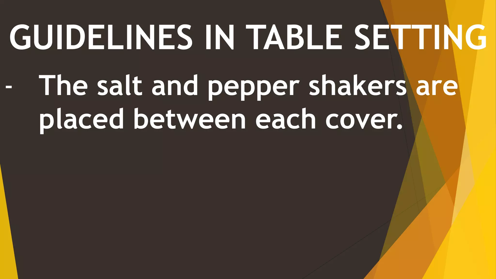 TABLE SETTING | PPTX