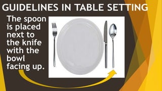 TABLE SETTING | PPTX