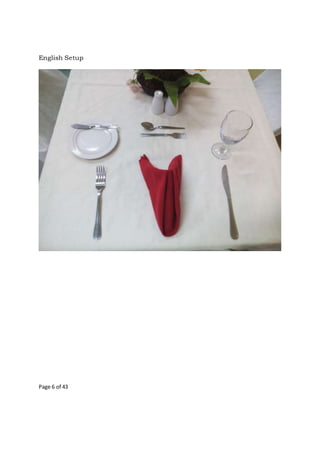 Table setting | DOCX