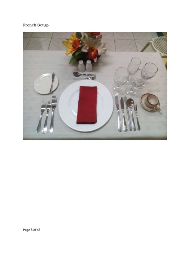Table setting | DOCX