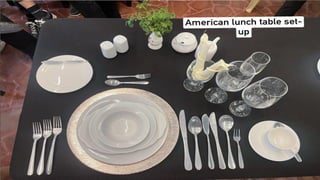 Table setting, in FBS specializations. Diff. types of table setting | PPTX