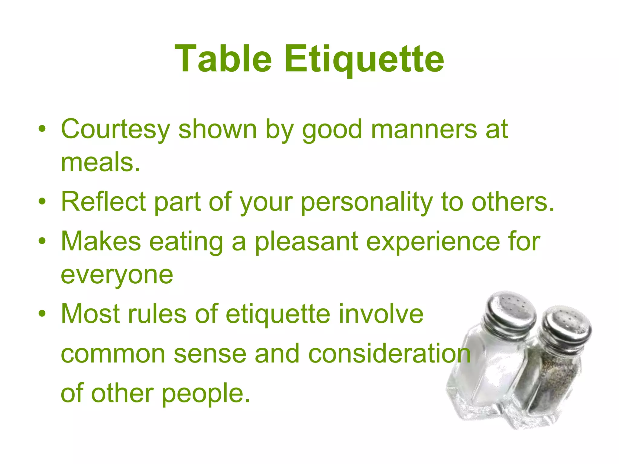 Table setting and_etiquette_power_point_presentation | PPT