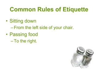Table setting and_etiquette_power_point_presentation | PPT