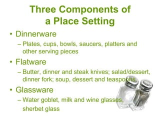 Table setting and_etiquette_power_point_presentation | PPT