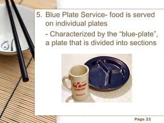 Table setting and meal service | PPT
