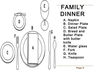 Family Or Compromise Service Table Setting