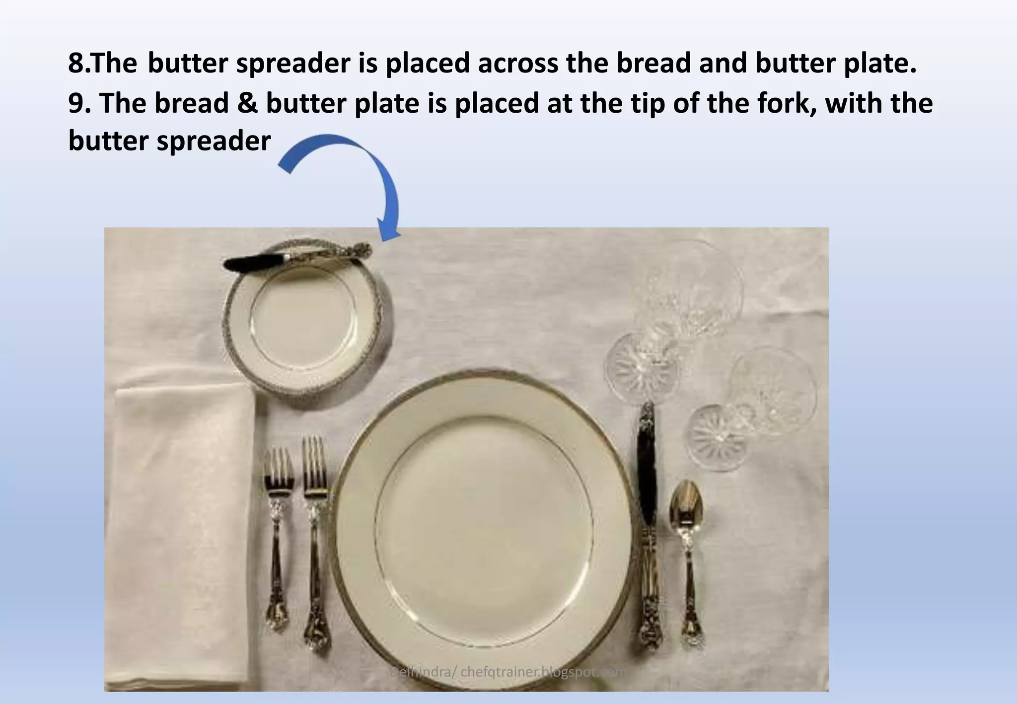 Table Set Up: www.chefqtrainer.blogspot.com | PPT