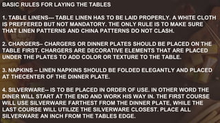 Food table set up grade demonstration method | PPTX
