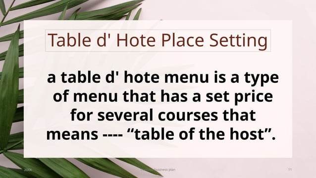 Different kinds and styles of Table Set Up .pptx