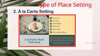 Different kinds and styles of Table Set Up .pptx