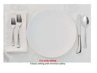 NfC Food and beverage service Table set up learning material.pptx