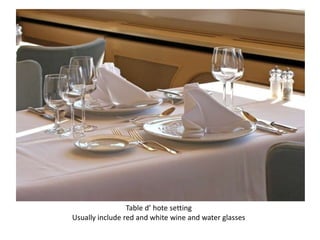 NfC Food and beverage service Table set up learning material.pptx