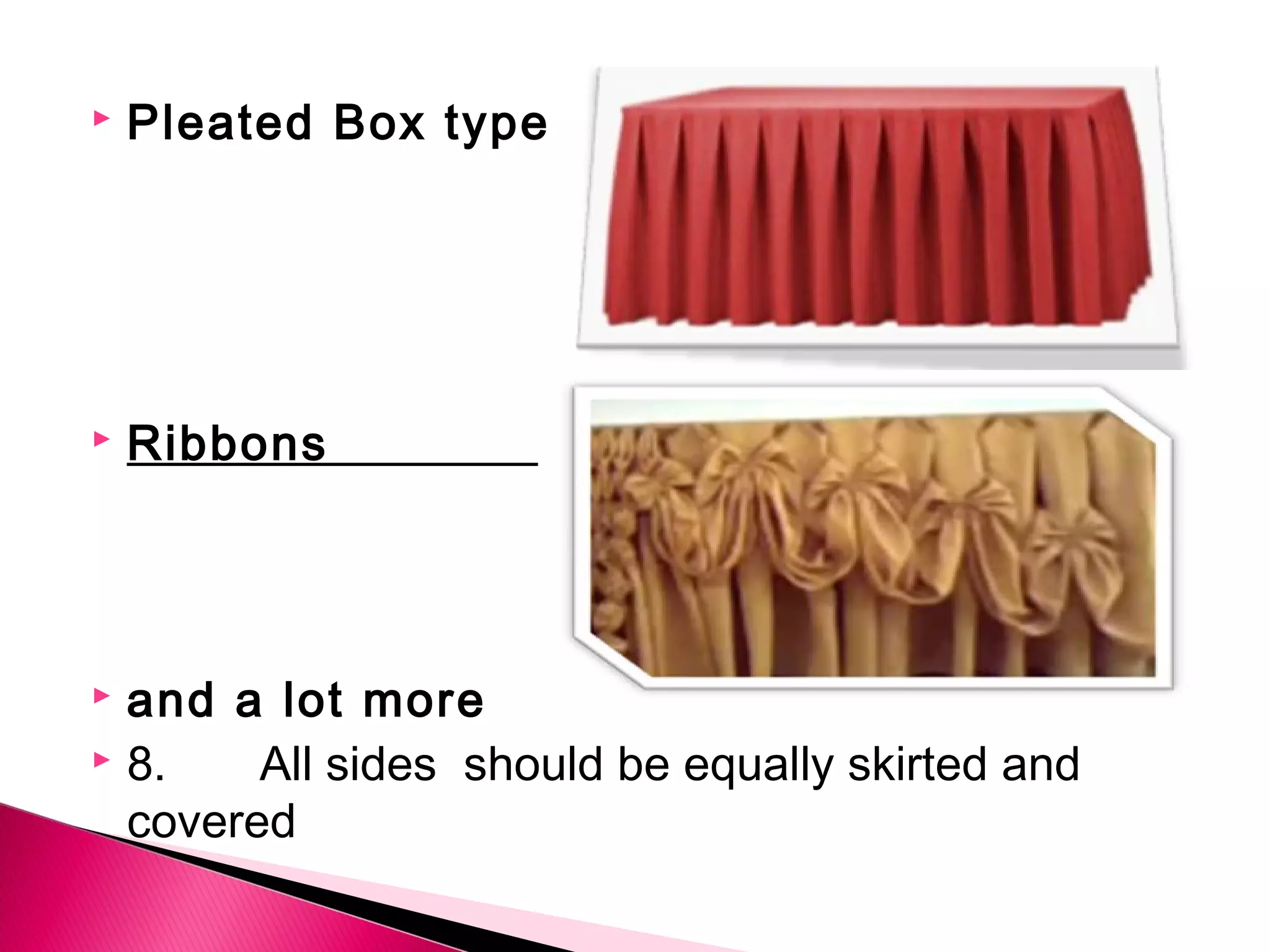 Table skirting | PPT