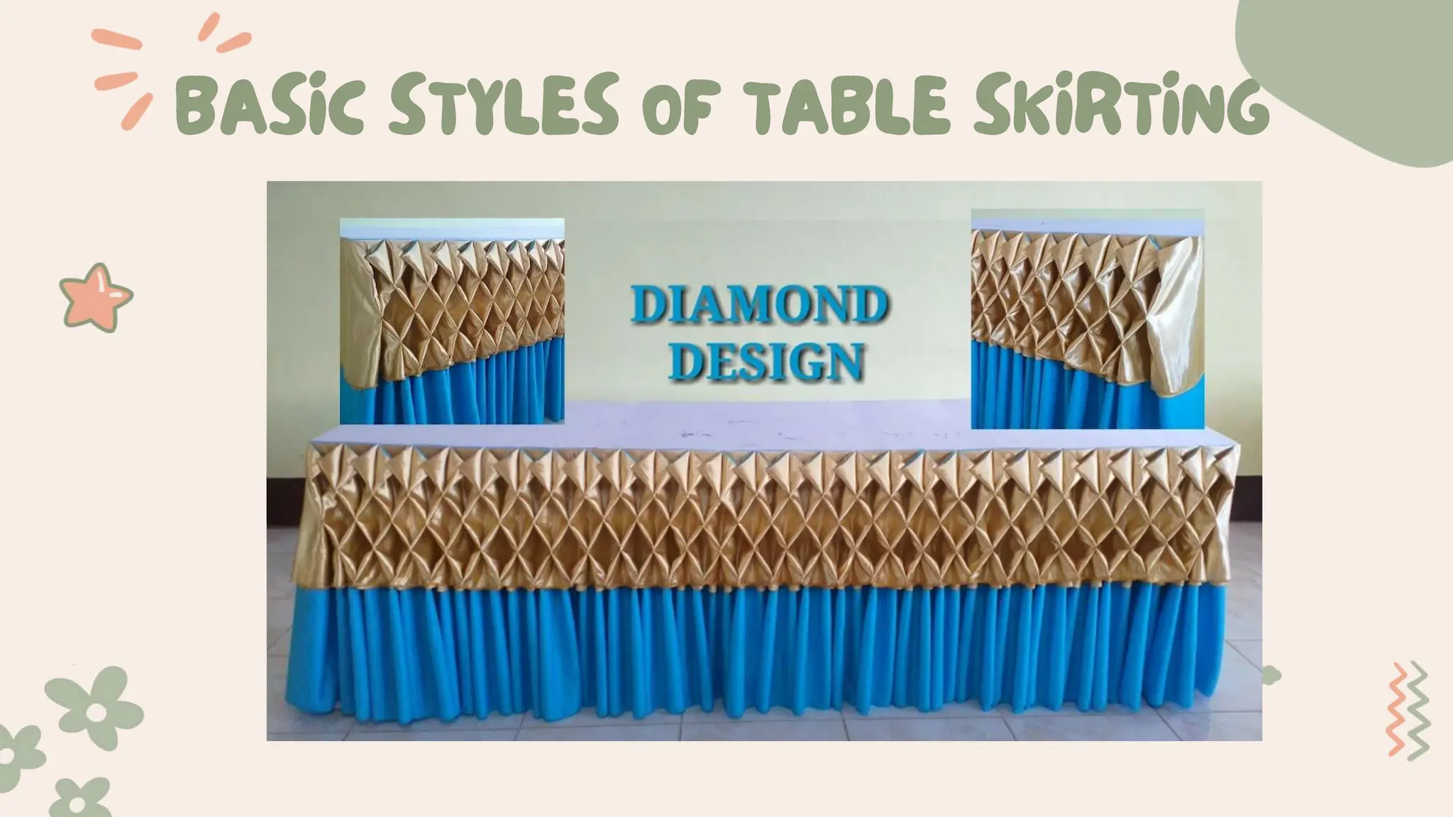 Food and Beverages TABLE SKIRTING Powerpoint Presentation | PPTX
