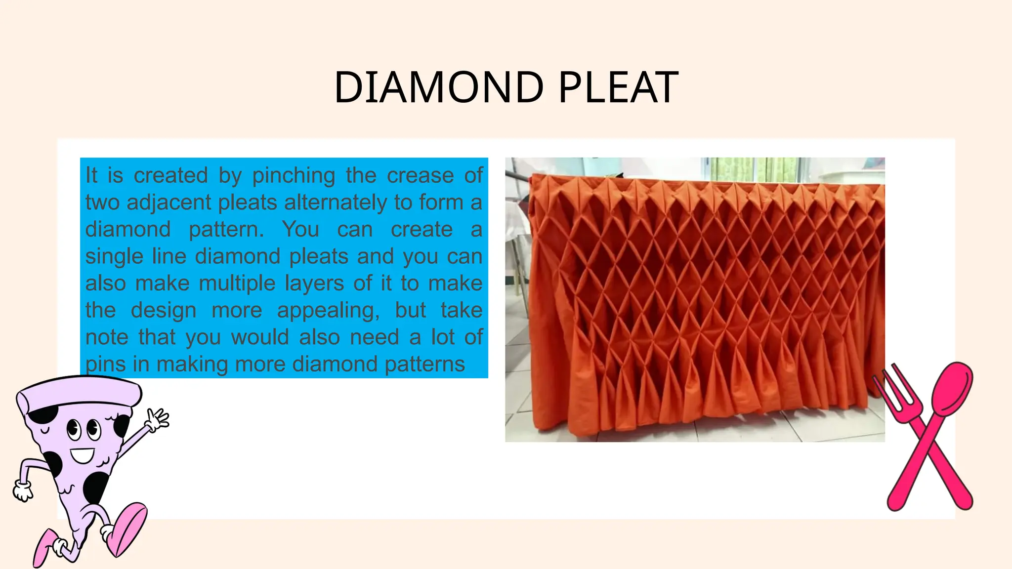 Table Skirting and table set up for FBSN | PPTX