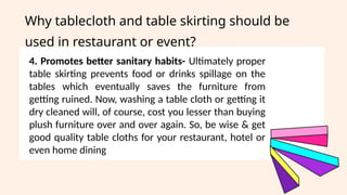 Table Skirting and table set up for FBSN | PPTX