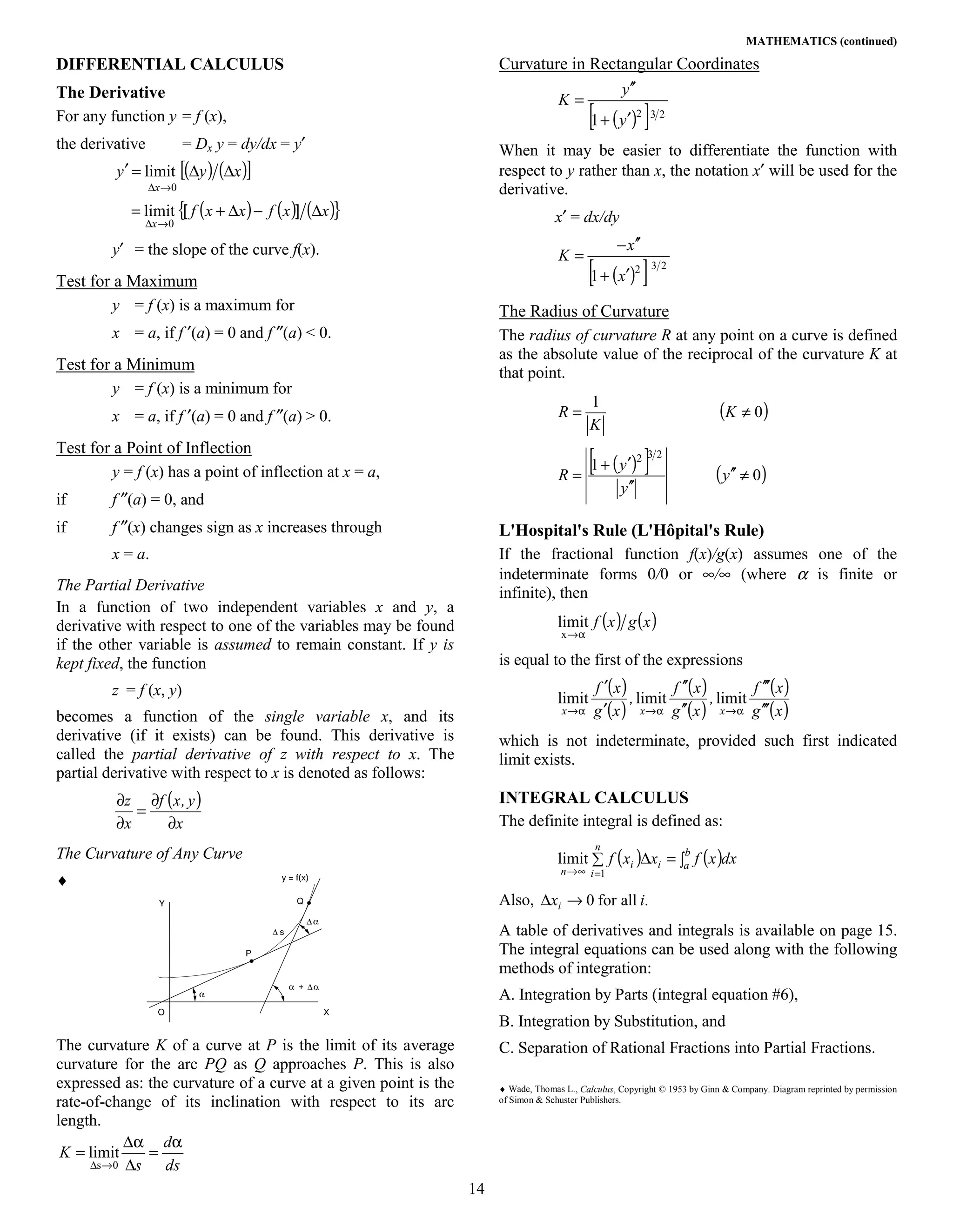 Tables of math, physics and chemistry engineering handbook | PDF