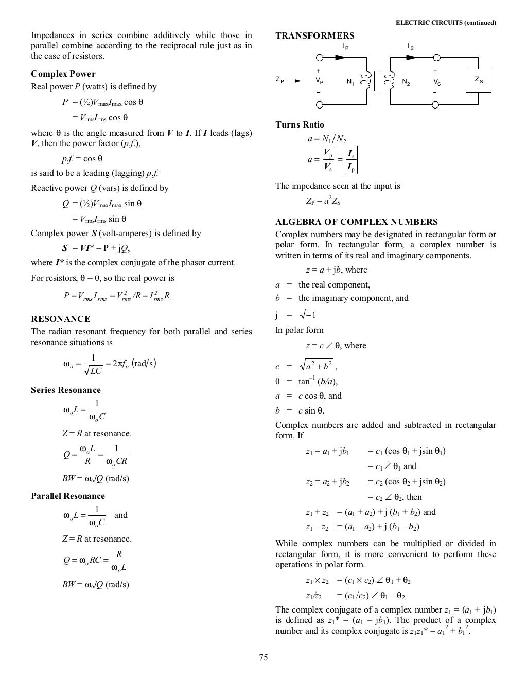 Tables of math, physics and chemistry engineering handbook